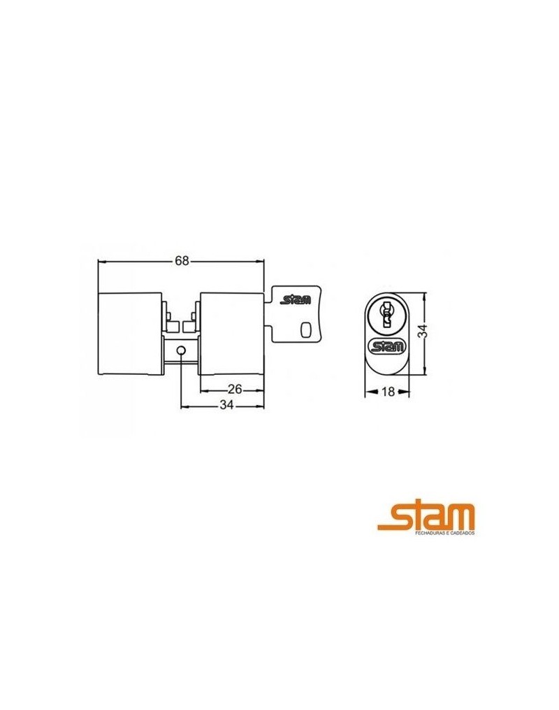 STAM CILINDRO 1005/1006/1007 CROMADO